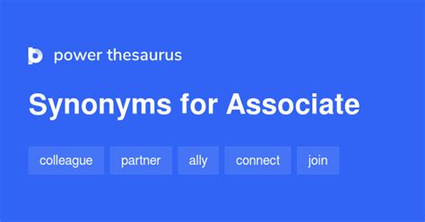 Associate Synonyms 3 364 Similar Words And Phrases