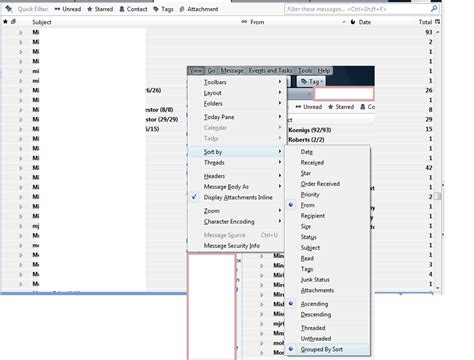 Email How To Sort Thunderbird By Message Count Super User