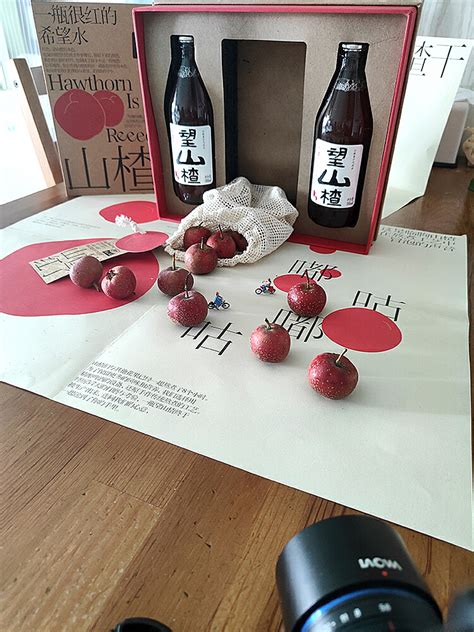 创意摄影山楂红了饮料礼盒没电的火牛 站酷zcool
