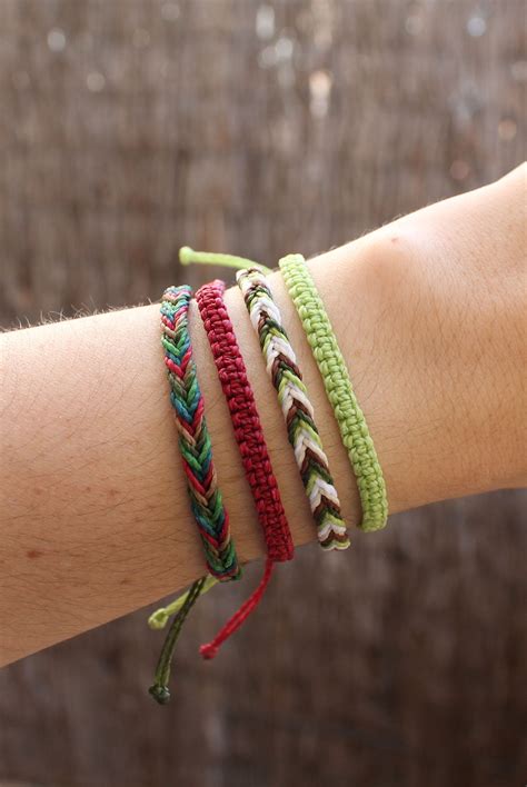 Wax Thread Friendship Bracelets Thread Bracelets Square Knot
