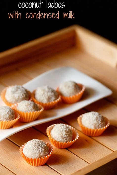 Coconut Ladoo Recipe With Condensed Milk Easy Coconut Ladoo Recipe