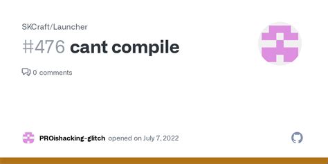 Cant Compile · Issue 476 · Skcraftlauncher · Github