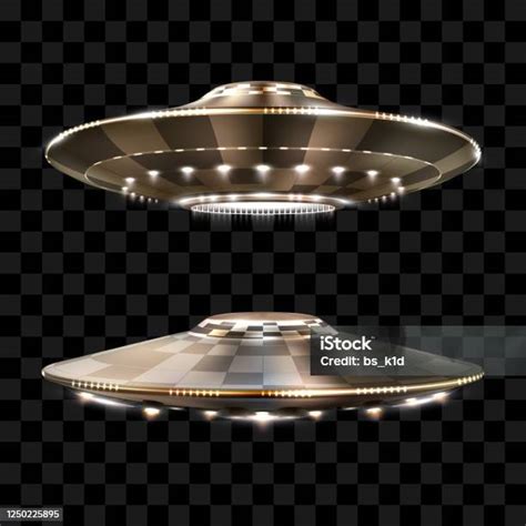 Ufo 정체불명의 비행 물체 투명한 배경에 미래 Ufo 벡터 그림입니다 외계인에 대한 스톡 벡터 아트 및 기타 이미지 외계인 3차원 형태 개체 그룹 Istock