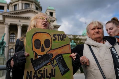 Thousands Protest In Serbia After Deadly Back To Back Mass Shootings