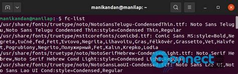 How To Find All Installed Fonts In Ubuntu Linux Via Terminal Connectwww