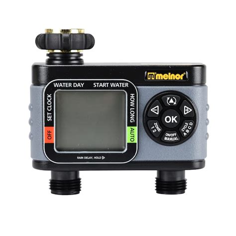 Melnor 2 Output Port Stationary Digital Hose End Timer 90100 L At
