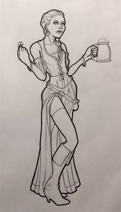 The Bar Maid By Dunlaoch On Deviantart