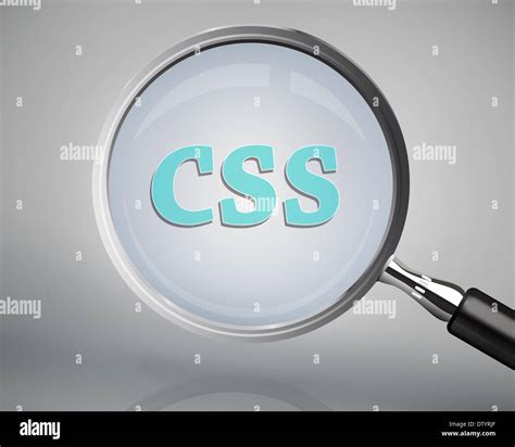 Magnifying Glass Showing Css Word Stock Photo Alamy
