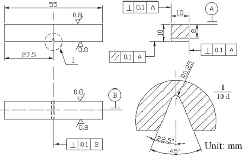 Configuration Of The Impact Specimen Download Scientific Diagram