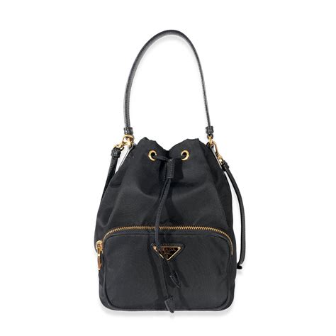 Prada Black Re Nylon Duet Bucket Bag Mygemma Item 132634