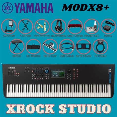 Yamaha Modx8 88 Ghs Weighted Key Synthesizer With Sustain Pedal