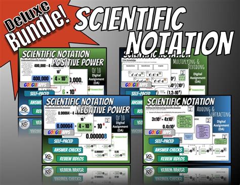 Scientific Notation Deluxe Bundle Digital Assignments Scientific Notation Online Teaching