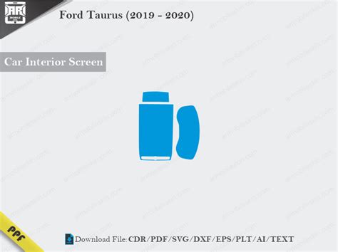 Ford Taurus 2019 2020 Car Screen Cutting Template Vector Armobileskin