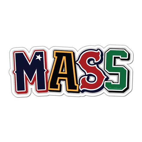Mass Team Pride Sticker Chowdaheadz