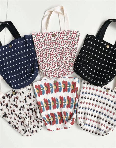 플리츠 미니 에코 토트백