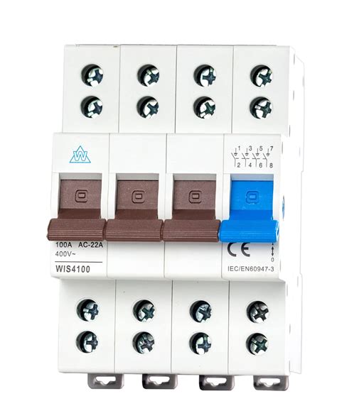 4 Pole Dual Terminal Meter Isolation Switch In Plastic Enclosure With