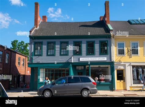 Historic Buildings On Main Street In Historic Center Of Concord