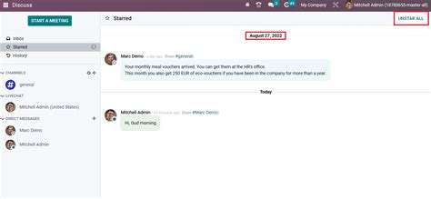 Overview Of Odoo 16 Discuss App
