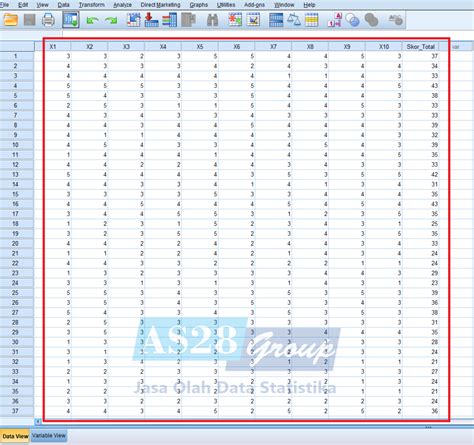 Uji Validitas Pearson Product Moment As28 Group