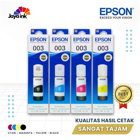 Jual Tinta Refill Epson 003 Printer Code L1110 L5190 L3150 L3110 L3100