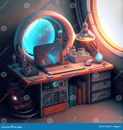 Cute Science Theme Seamless Pattern Cartoon Vector