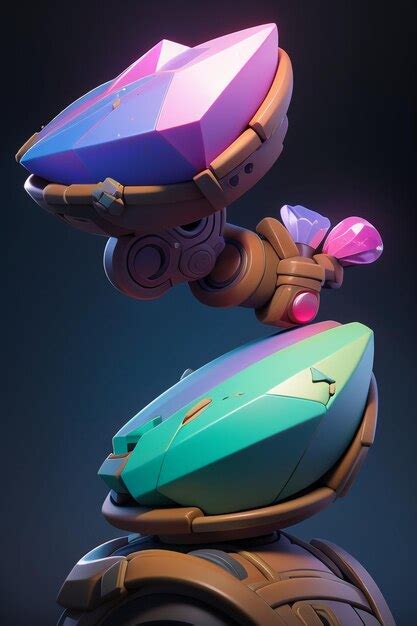 Premium Ai Image Colored Game Scene Props Icon Virtual Item Shape 3d