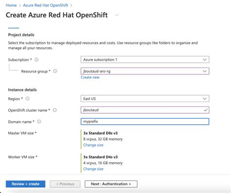 how to deploy an azure red hat openshift cluster in the azure portal in