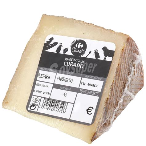 Carrefour Queso de Oveja Curado Carrefour Classic cuña g aprox