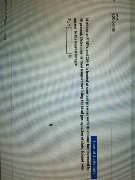Solved Methane At 5 Mpa And 200 K Is Heated At Constant
