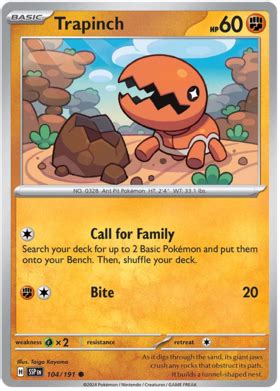 Trapinch Pokemon Cards