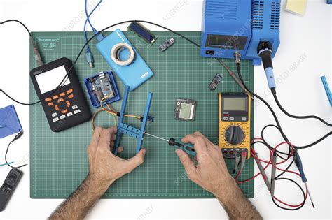 Assembling Electronic Device Stock Image F0220528 Science Photo Library