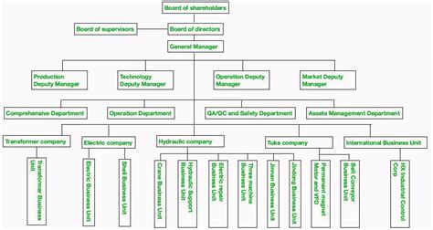 Organization Chart Shanxi Huaxin Electric