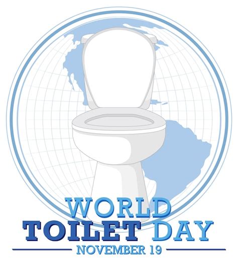 Free Vector World Toilet Day Text Design
