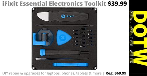 Ifixit Essential Electronics Toolkit Reg 69 99 Sale 39 99