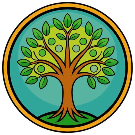 Premium Vector A Companys Vector Logo Featuring A Tree