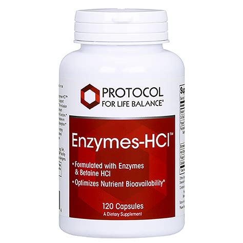 Buy Enzymes Hci 120 Capsules Supplement Online Spectrum Supplements