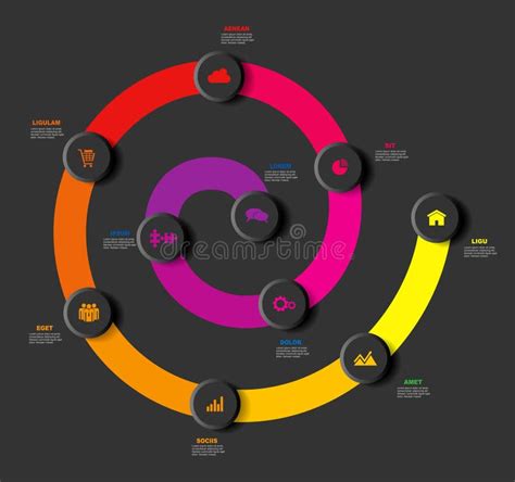 Infographic Design Template With Place For Your Data Vector Illustration Stock Illustration