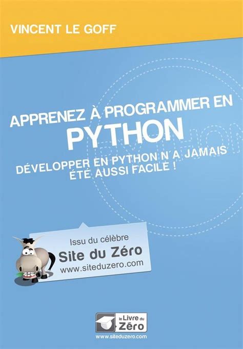 Apprenez à programmer en Python ebook Vincent le Goff