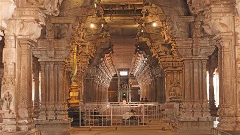 Sculptured Pillars Of Sri Ranganathaswamy Temple Srirangam Trichy