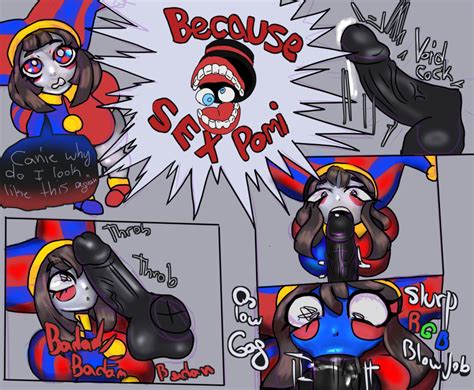 Rule 34 Aimless Blowjob Caine The Amazing Digital Circus Clothed Clothed Female Color