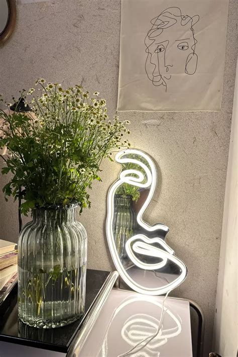 Echo Neon Face Neon Sign Urban Outfitters