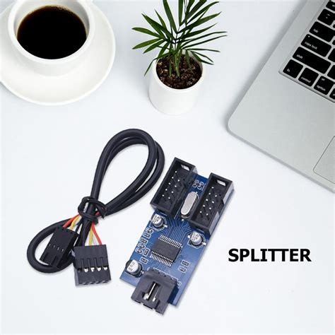 Placa Base Para Computadora De Escritorio Divisor De Cabezal Usb De 9