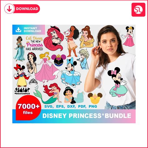 7000 Disney Princess Bundle Svg Svgland