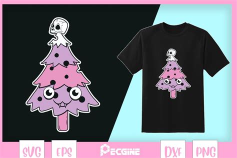 Pastel Goth Christmas Tree Svg Graphic By Pecgine · Creative Fabrica