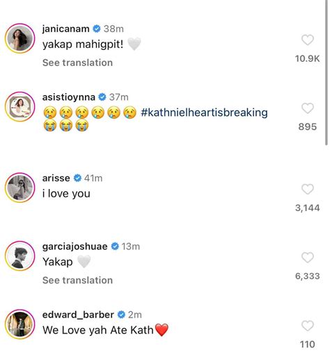 Celebrities React To Kathryn Bernardos Post Confirming Breakup With