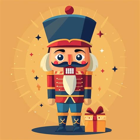 A Poster Of A Nutcracker With A Star On The Top Premium Ai Generated