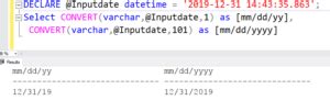Sql Convert Date Formats And Functions