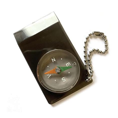 Highlander Micro Mini Map Compass Keyring Keychain New Surplus And Lost