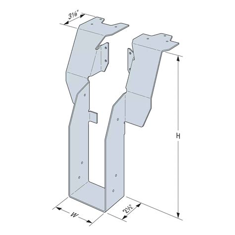 Simpson Dgt2 56 14 2 1 2 X 14 Top Flange Fire Wall Hanger G90