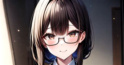 Ai Generated Illustration Brown Hair Office Lady メガネ☓茶髪の爆乳美人秘書ol②